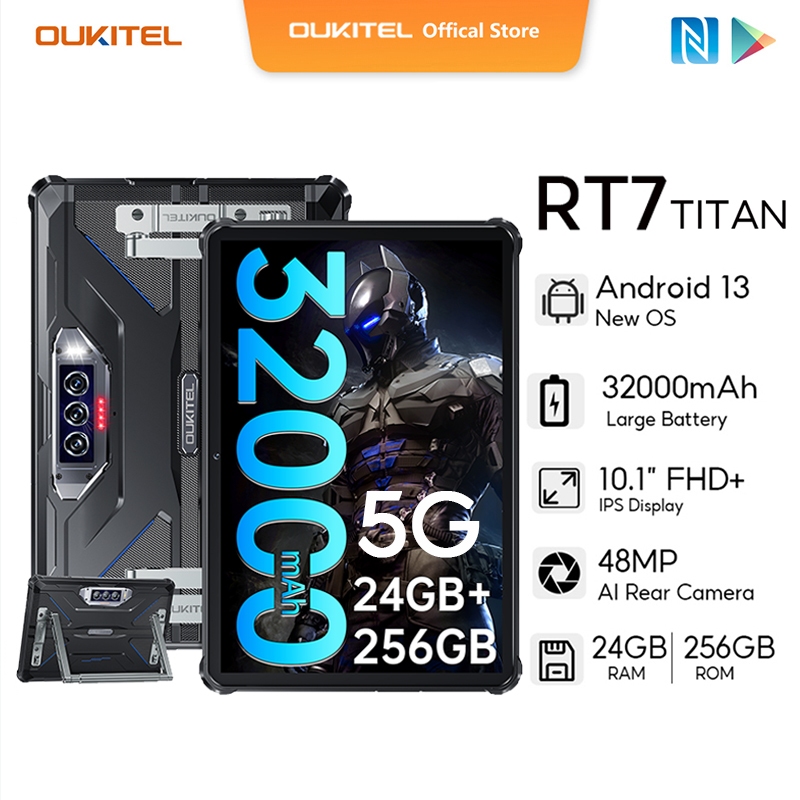 [LOCAL STOCK] OUKITEL TITAN RT7 5G แท็บเล็ตที่ทนทาน 10.1 "FHD+ 32000mAh 12GB + 256GB Android 13 ...