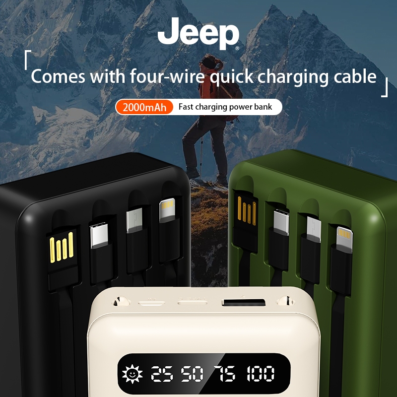 Jeep PBW001 Solar Powerbank 22.5W 20000mAh ชาร์จไว พาวเวอร์แบงค์ สาย ...