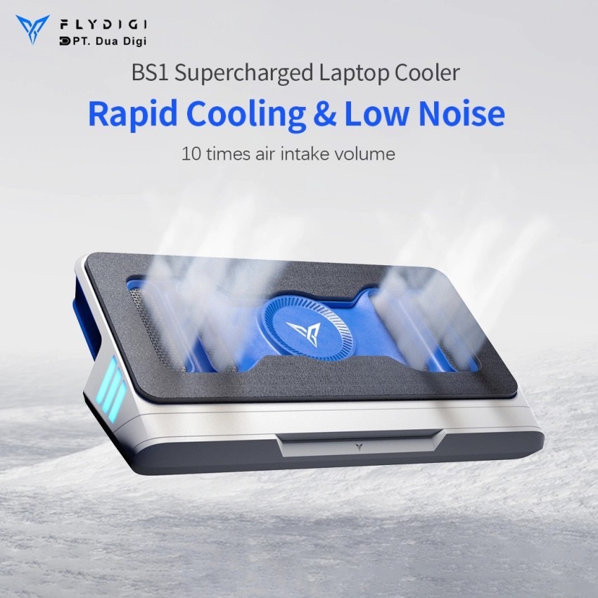 Flydigi BS1 แล็ปท็อป Cooling Pad ลมความดันปิด-Loop Turbo-พัดลม Dual ลด ...