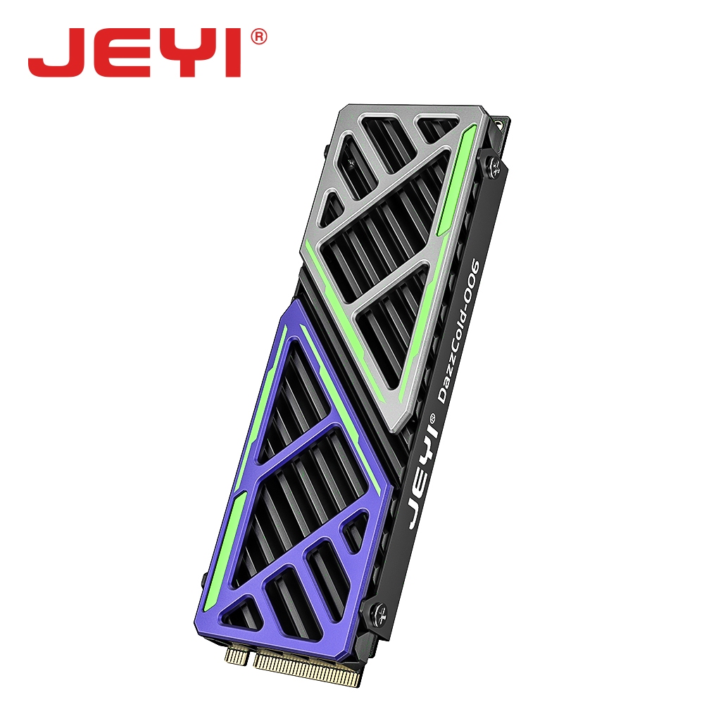 Jeyi ฮีทซิงค์ระบายความร้อน M.2 SSD 2280 NVME NGFF แมกนีเซียมอัลลอย ...