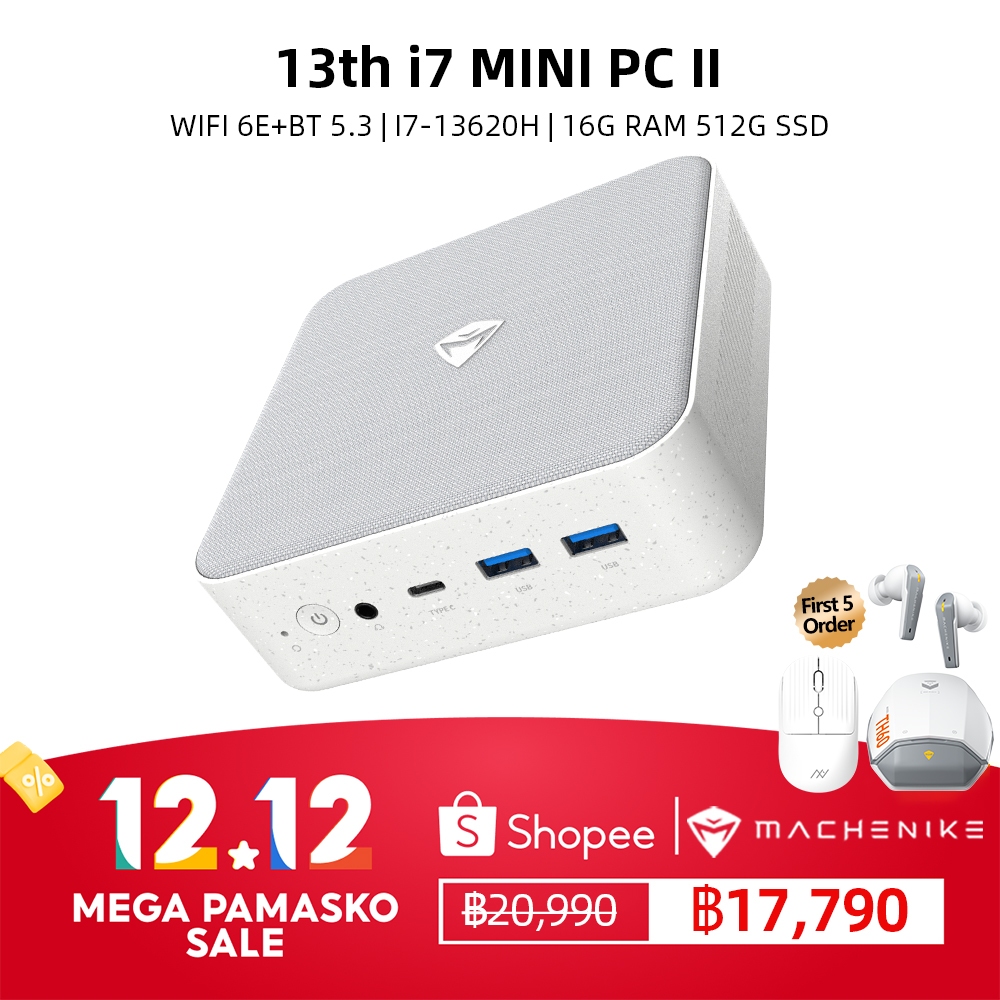 Machenike Mini PC II Intel i7-13620H, AMD Ryzen7 7840HS, AMD Ryzen5 6600H 16G DDR5 RAM 512G SSD ...