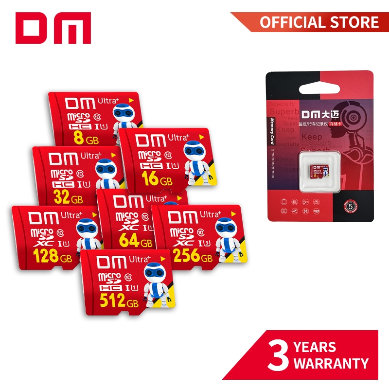 การ์ด DM Ultra micro SD microSDHC 8GB 16GB 32GB 64GB 128GB การ์ดหน่วย ...
