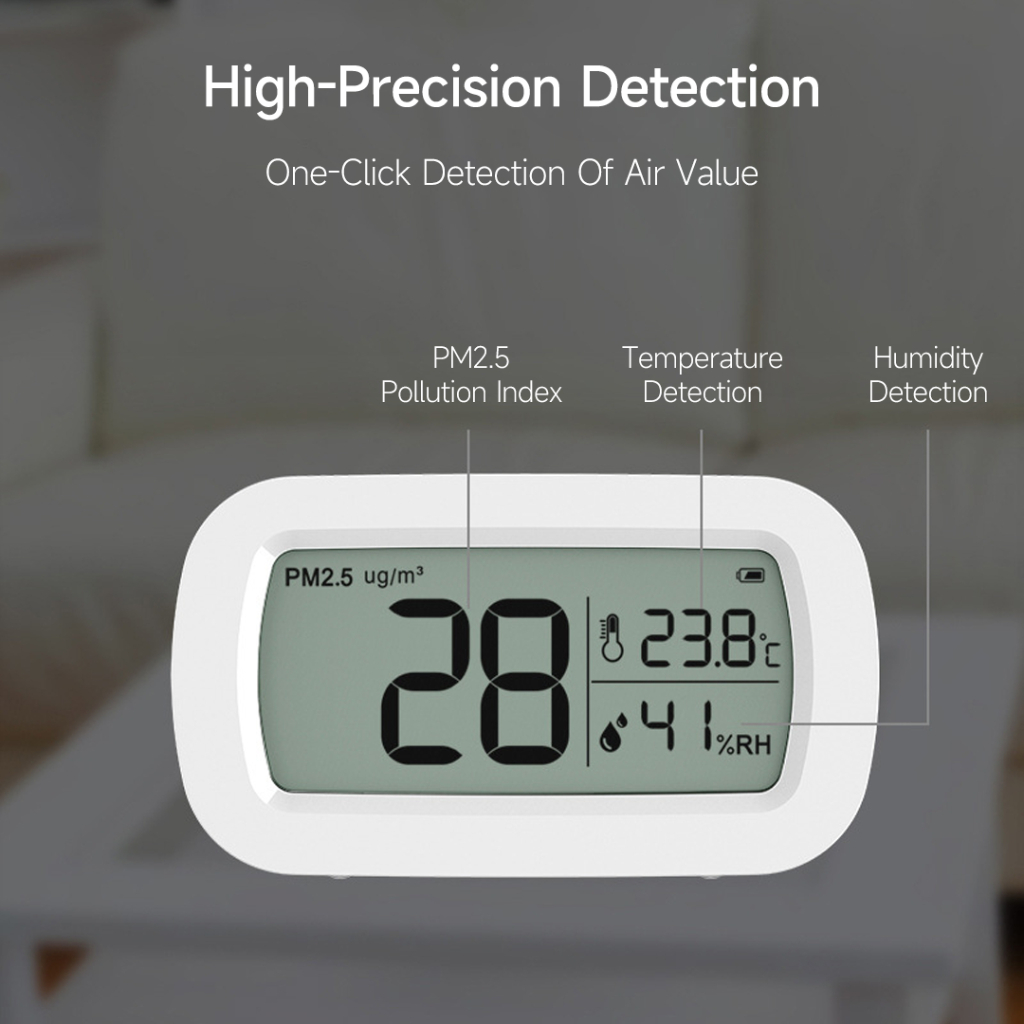 อัพเกรดใหม่???? Haptime วัด PM2.5 Detector เครื่องวัดฝุ่น พร้อมจอแสดงผล LED เซนเซอร์อุณหภูมิ และ ...