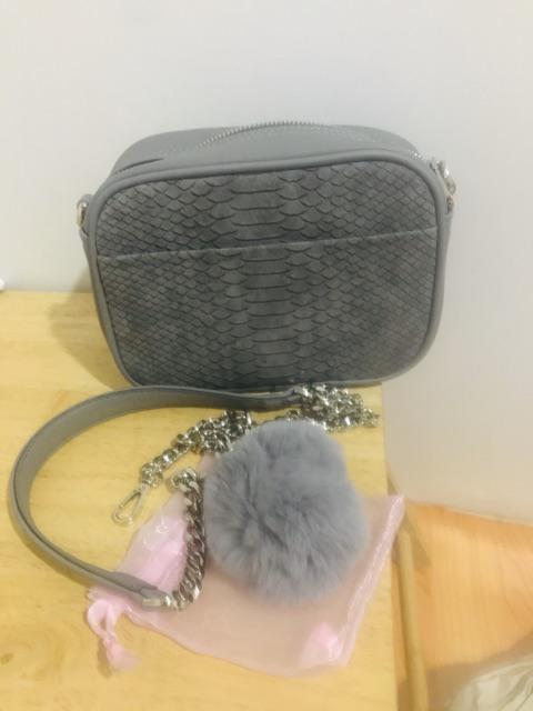 Tolli Croco-Snake Bags 13 สี ทรงผืนผ้าซิปเหล็กลายจระเข้และงู | Shopee ...