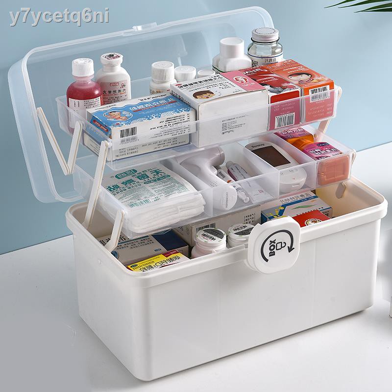 กล่องเก็บของราคาถูก ☬ Medical Box Family Pack Multi-Layer Small Home ...