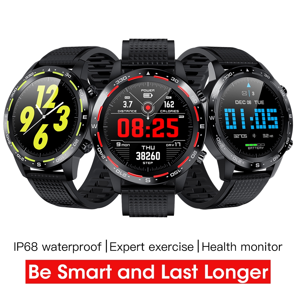 L12 Smart Watch Men ECG PPG IP68 Smattwatch Bluetooth Call Blood Pressure Heart Rate Sport ...
