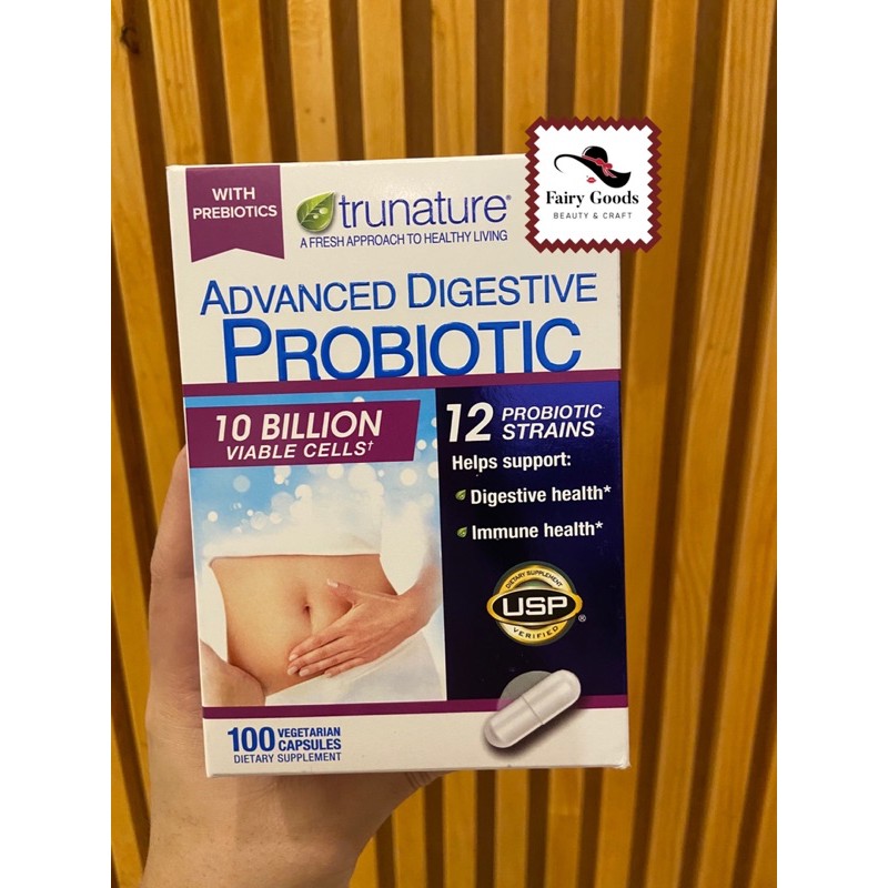 Trunature Advance Digestive Probiotic 100 capsules EXP.042022 trunature ...