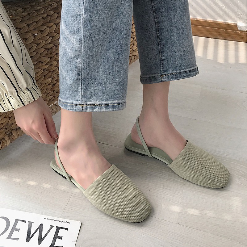 Chic sandals female fairy wind flat bottom wear sandals 2020 summer new ...