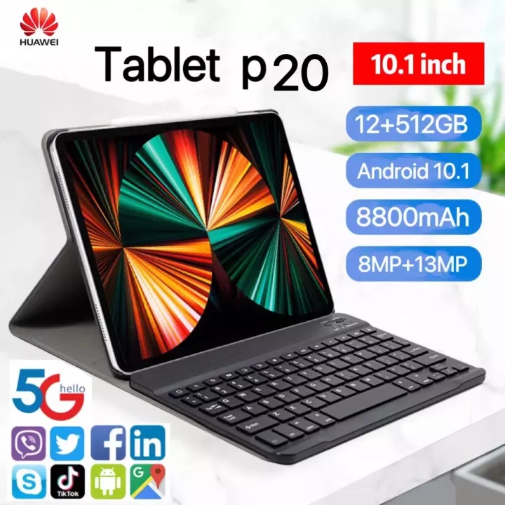 HAUWEI Tablet แท็บเล็ต P20 แท็บเล็ตถูกๆ 12GB512GB Android11 แท็บเล็ต ...