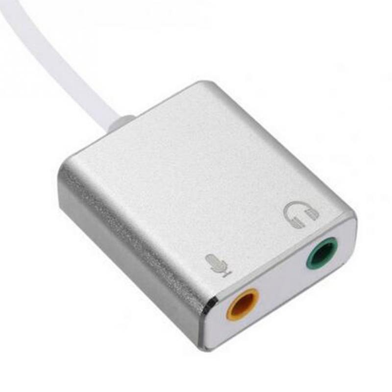 Connector Type C Cable Sound Card Splitter External Adapter Headphone ...