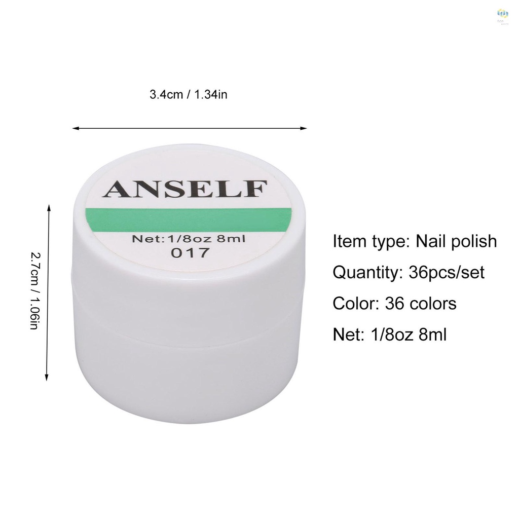 TG Anself ชุดยาทาเล็บเจลยูวี 36 สี พร้อมแปรง สําหรับต่อเล็บ - topgoes ...