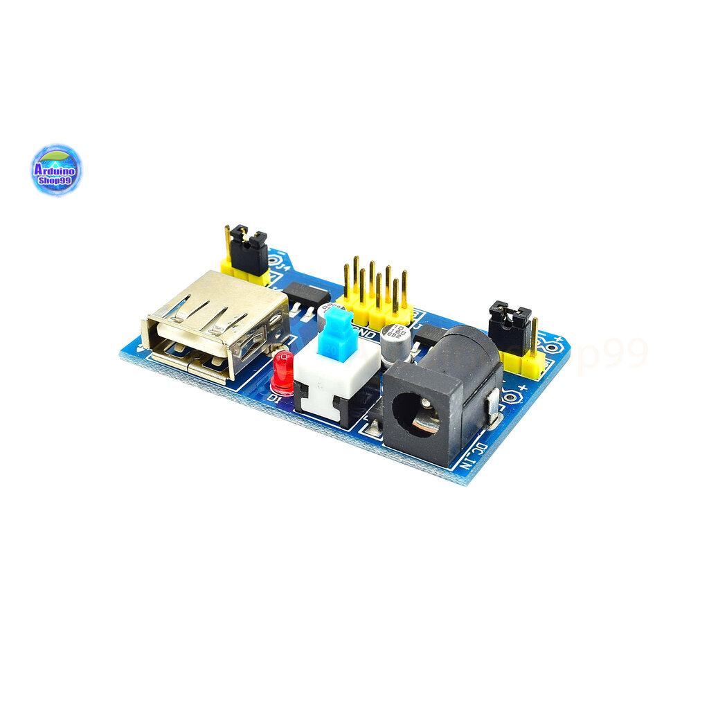 Breadboard dedicated power supply module compatible 5V, 3.3V | Shopee ...