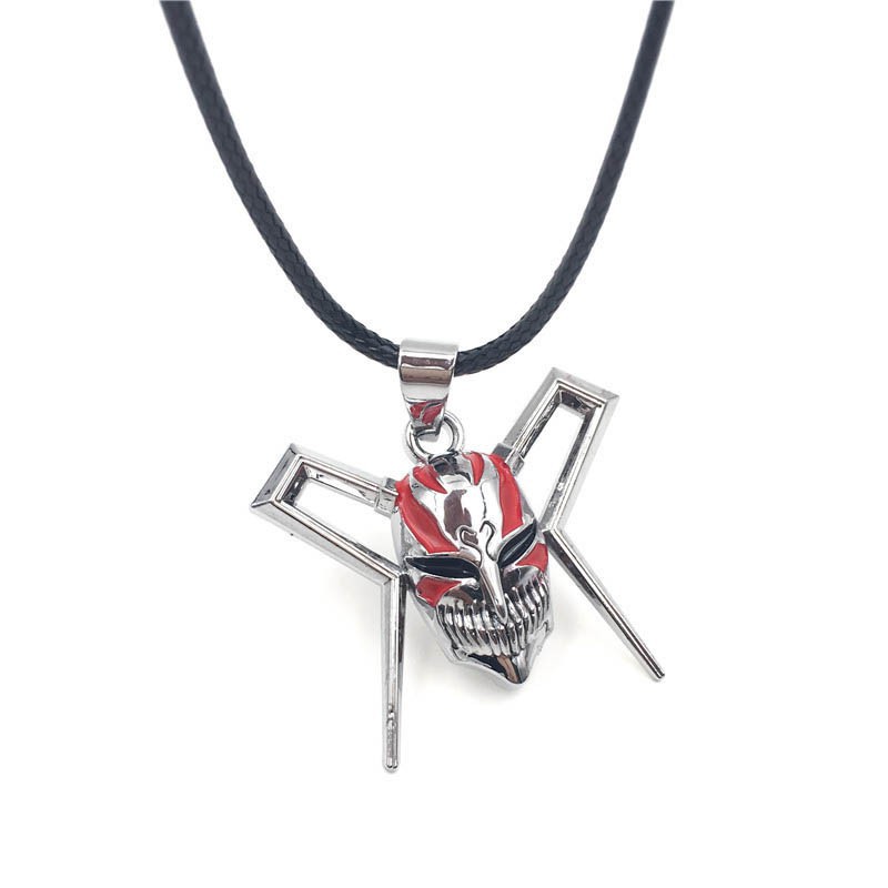Anime BLEACH Mask Pendant Leather Rope Necklace Souvenir Collectibles ...