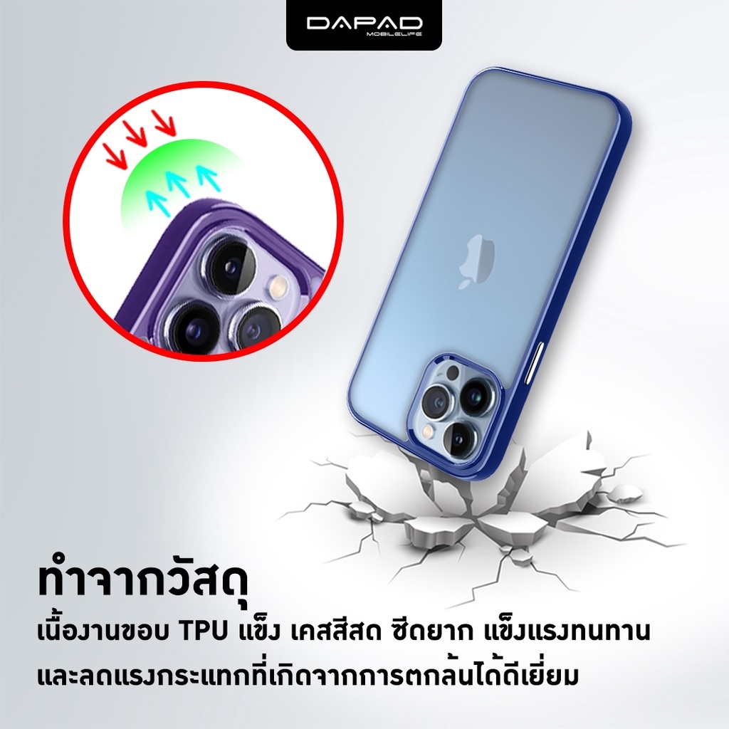 Dapad Match case for iPhone 14 14 Plus 14 Pro 14 Pro Max เคสใสกันกระแทก ...