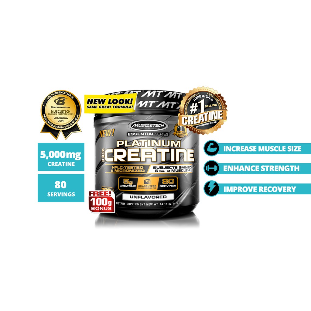 MuscleTech Creatine (400g) แพ็คเก็จใหม่ล่าสุด - muscle_cafe - ThaiPick