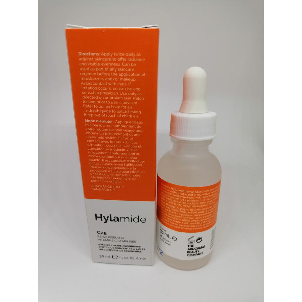 Hylamide C25 With 25 ethyl ascorbic acid and resorcinol complex ...