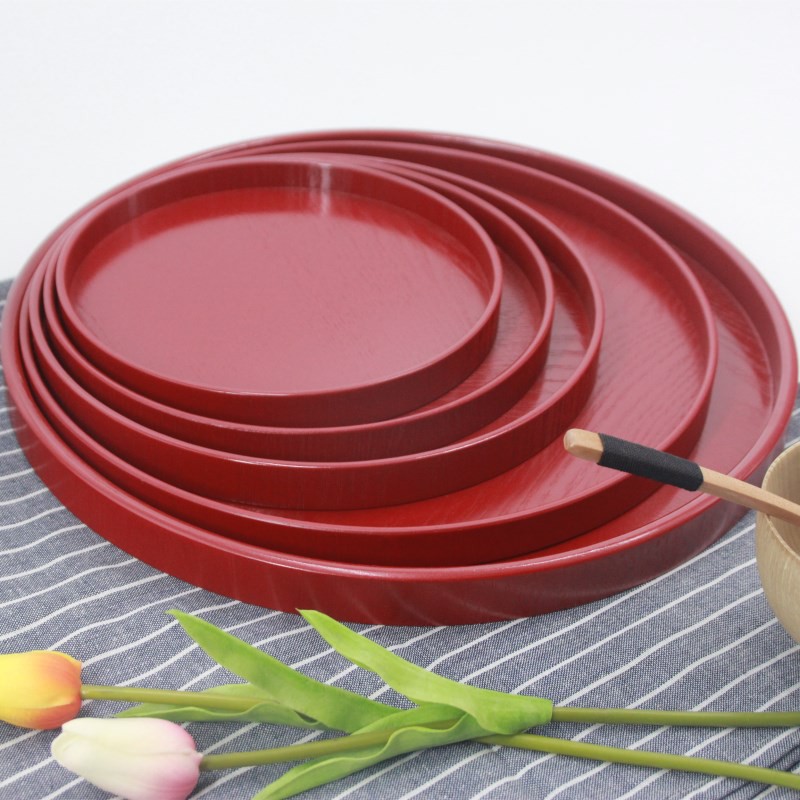 Xjw ถาดไม้สีแดงสําหรับใส่ชา - xjw89s.th - ThaiPick