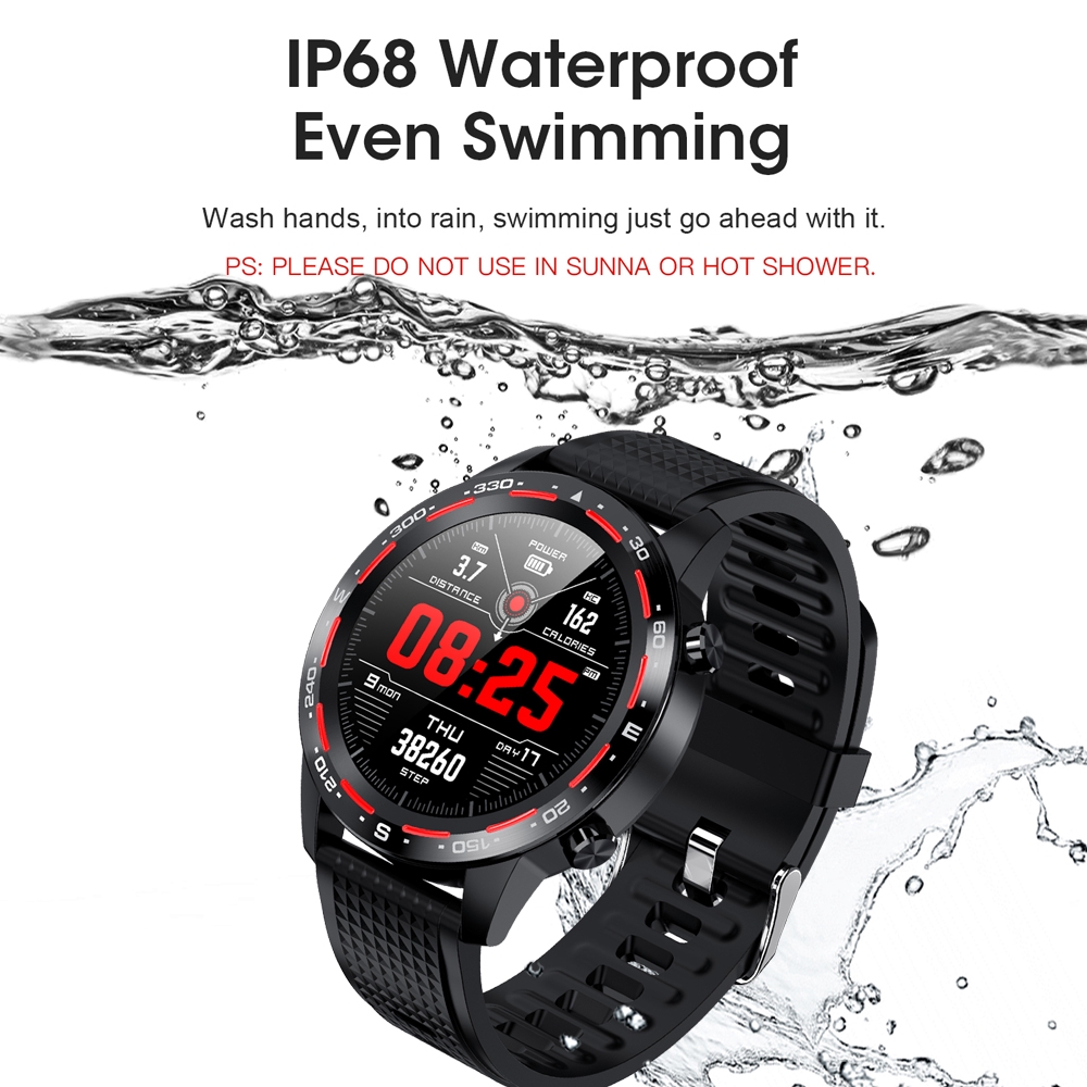 L12 Smart Watch Men ECG PPG IP68 Smattwatch Bluetooth Call Blood Pressure Heart Rate Sport ...