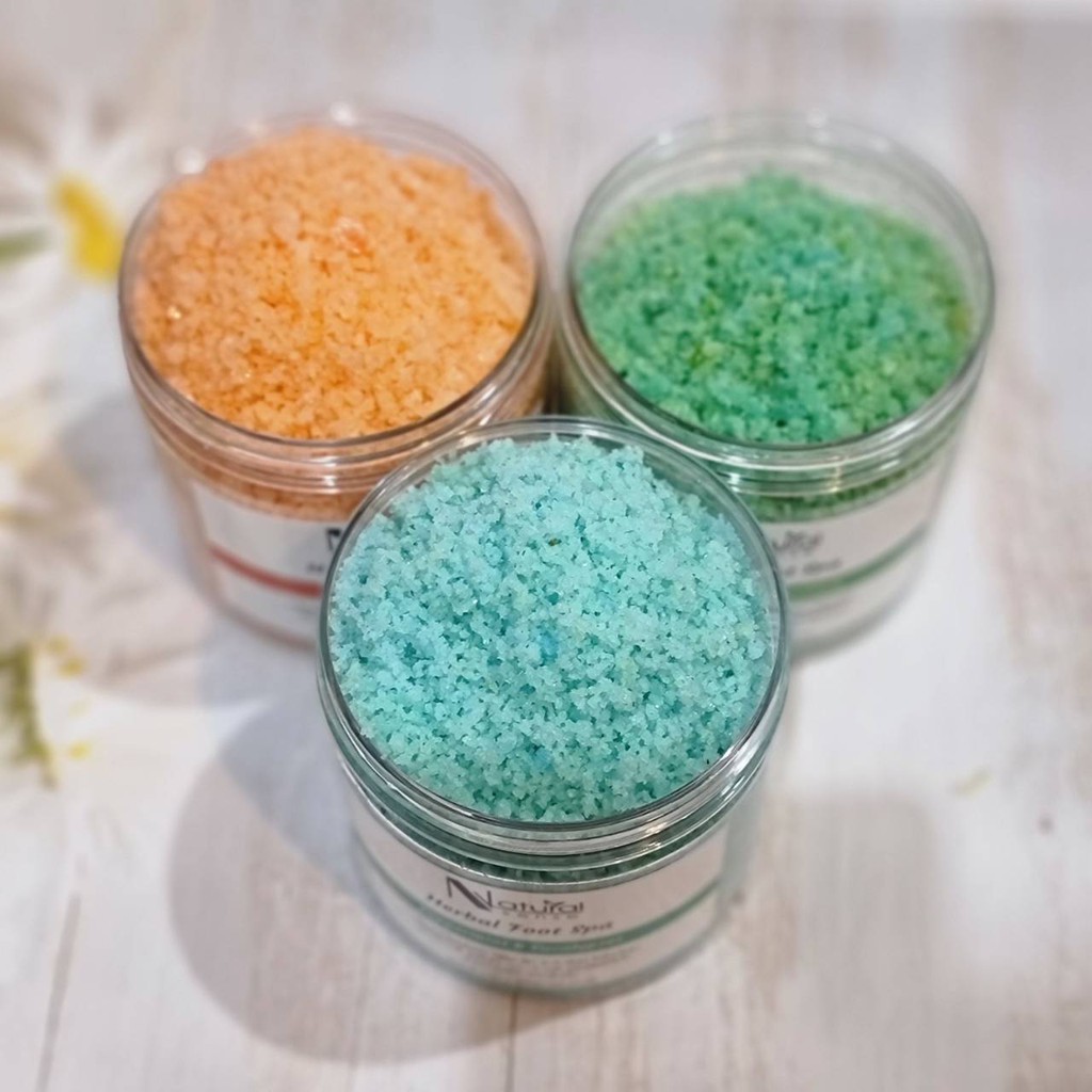 Foot Spa Salt เกลือแช่เท้า ขัดเท้า ดอกเกลือผสมผงสมุนไพร กลิ่นอโรม่า ...