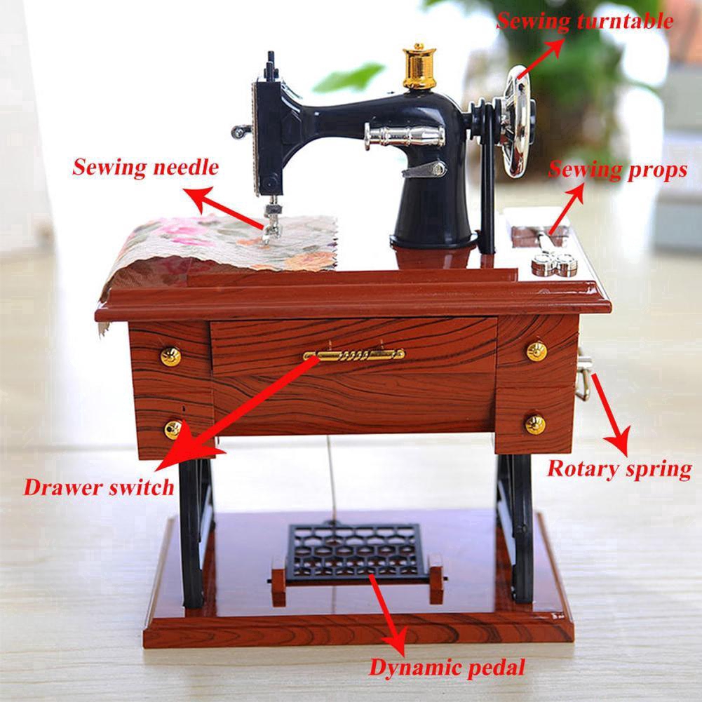 Mini Sewing Machine Shape Music Box Gifts J8G1 de6h - enq0l1wrr5 - ThaiPick