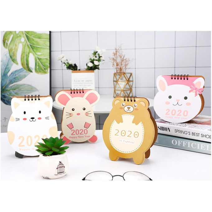 ปฏิทิน 2563 calendar 2020 สัตว์น้อยน่ารัก | Shopee Thailand