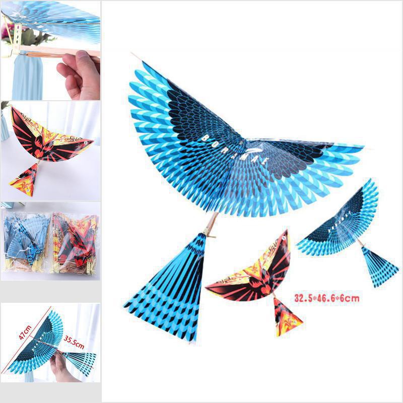 LHGC Rubber Band Power Handmade Birds Models Science Kite Toys Kids ...