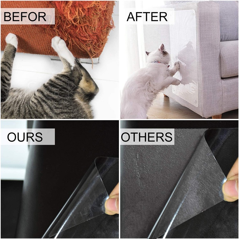 2Pcs Cat Scratch Guard Mat Pet Scratching 50x14cm Clawing Post Self ...