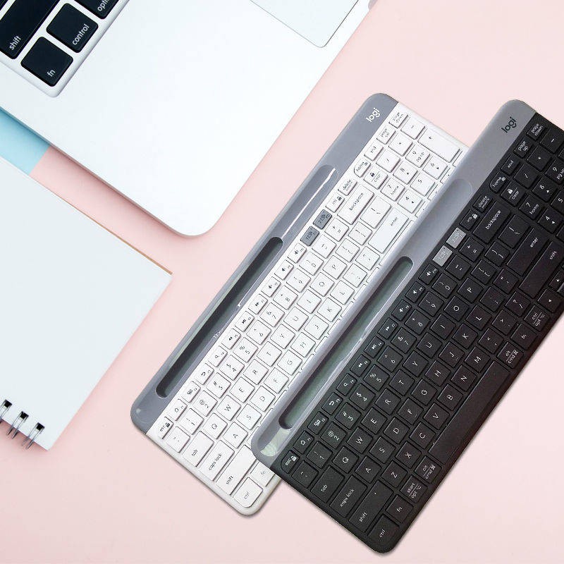 คีบอร์ด ipad Logitech K580 Wireless Bluetooth Mute Keyboard Apple โทรศัพท์มือถือ iPad แท็บเล็ต ...