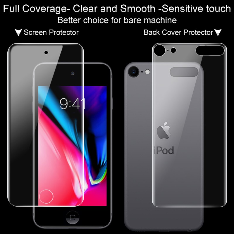 ของแท้ 2PCS Imak 3D อ่อนนุ่มฟิล์ม Apple ipod Touch 7 Front Back Full ...