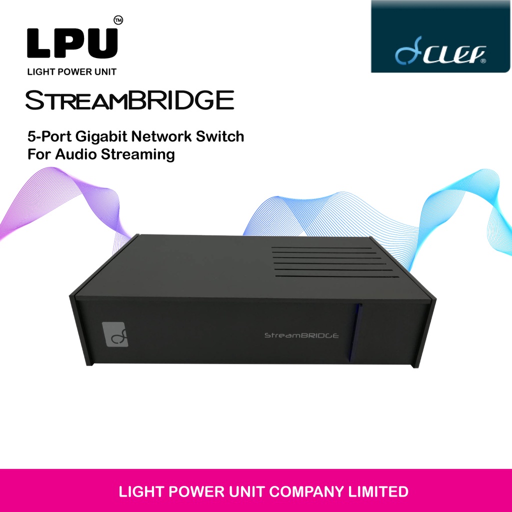 StreamBRIDGE เป็นเน็ทเวิร์ค สวิทช์ที่มีช่องแยกสาย LAN จำนวน 5 ช่อง สำหรับต่อกับเครื่องเสียง ใน ...