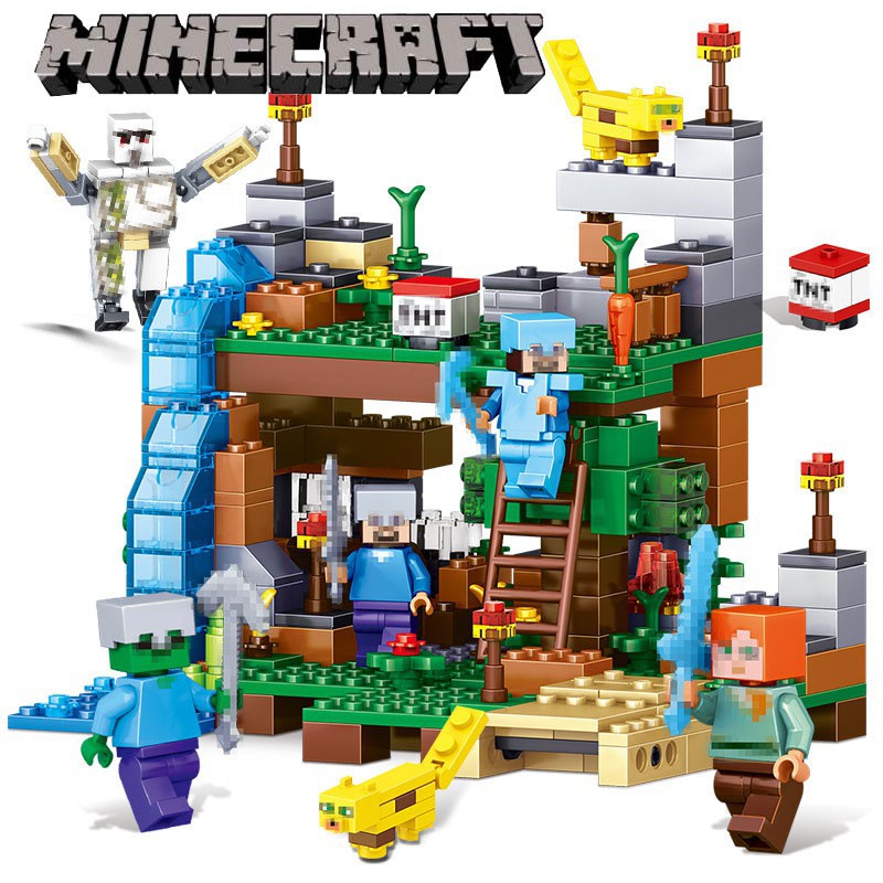 Minecraft series 4 in 1 set building blocks for kids toys AJ0E | Shopee ...