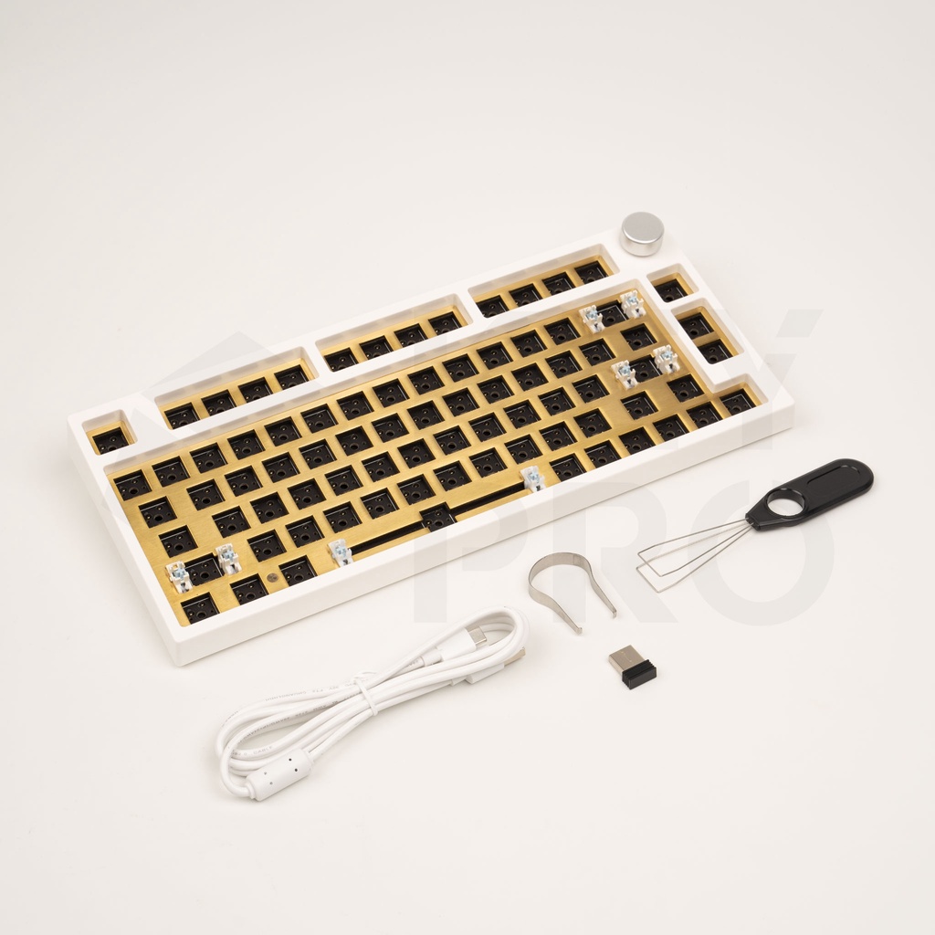 คีย์บอร์ด Keydous รุ่น NJ80 Barebone 3 Modes RGB Hotswap 2.4gHz Bluetooth Wireless Mechanical ...