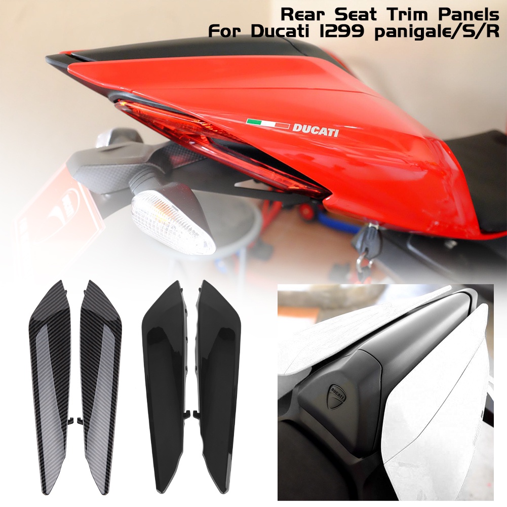 Motorcycle Carbon Fiber Rear Tail Side Seat Panel Trim Fairing Cowl ...