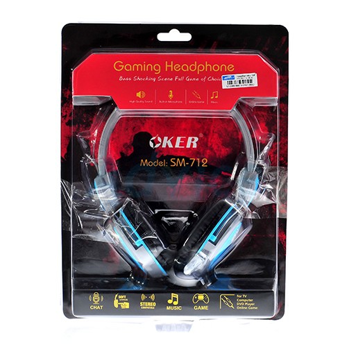 หูฟัง OKER SM-712 (Blue) | Shopee Thailand