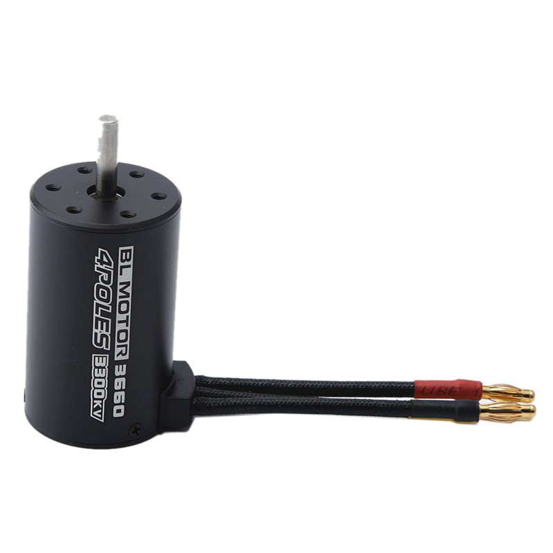 ชุดมอเตอร์ 3660 Brushless 80A Esc สําหรับรถบรรทุก 1/8 Rc -3300Kv ...