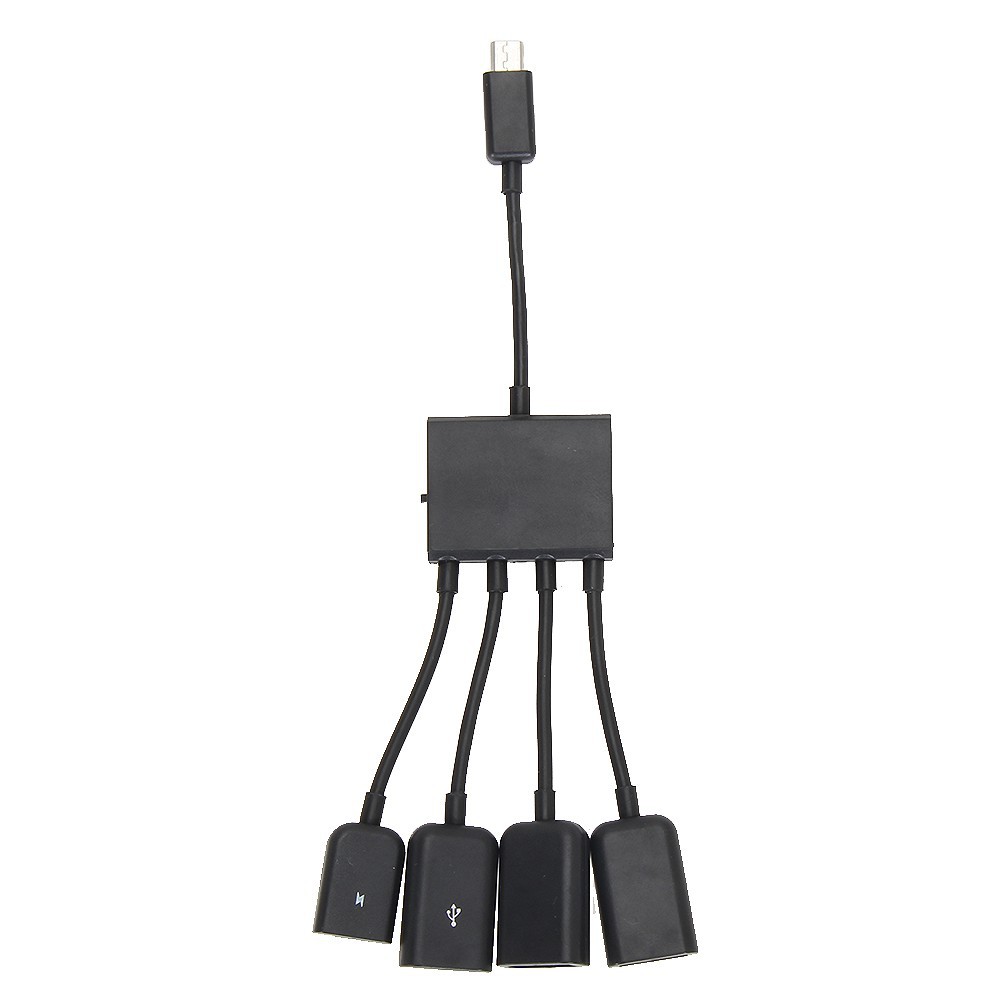 ที่ชาร์จ ชาร์จ 4 Port Micro USB Power OTG Hub สำหรับ Sumsung Android PC ...
