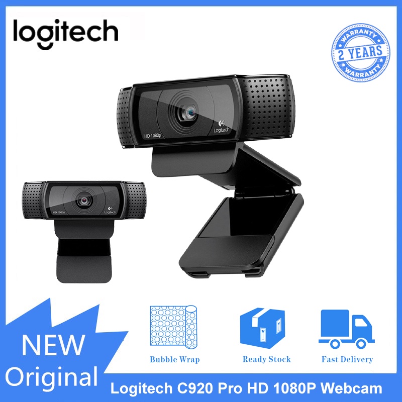 Webcam Logitech C920 PRO Full HD 1080p Skype Hangout Zoom Weblesson ...