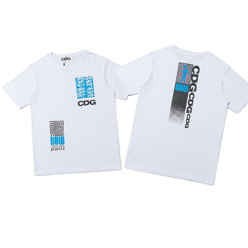 CDG T-shirt Men Woman White Letter Best Quality Cotton Fashion Loose ...