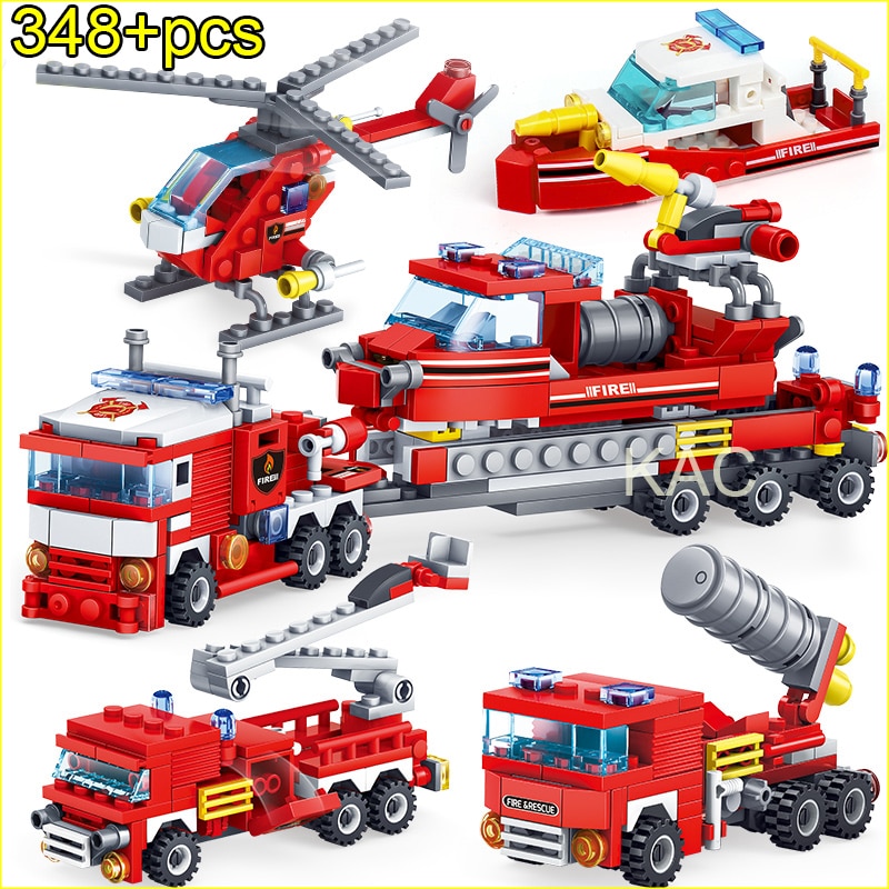 Fire engines, special vehicles water police Building toys Building ...