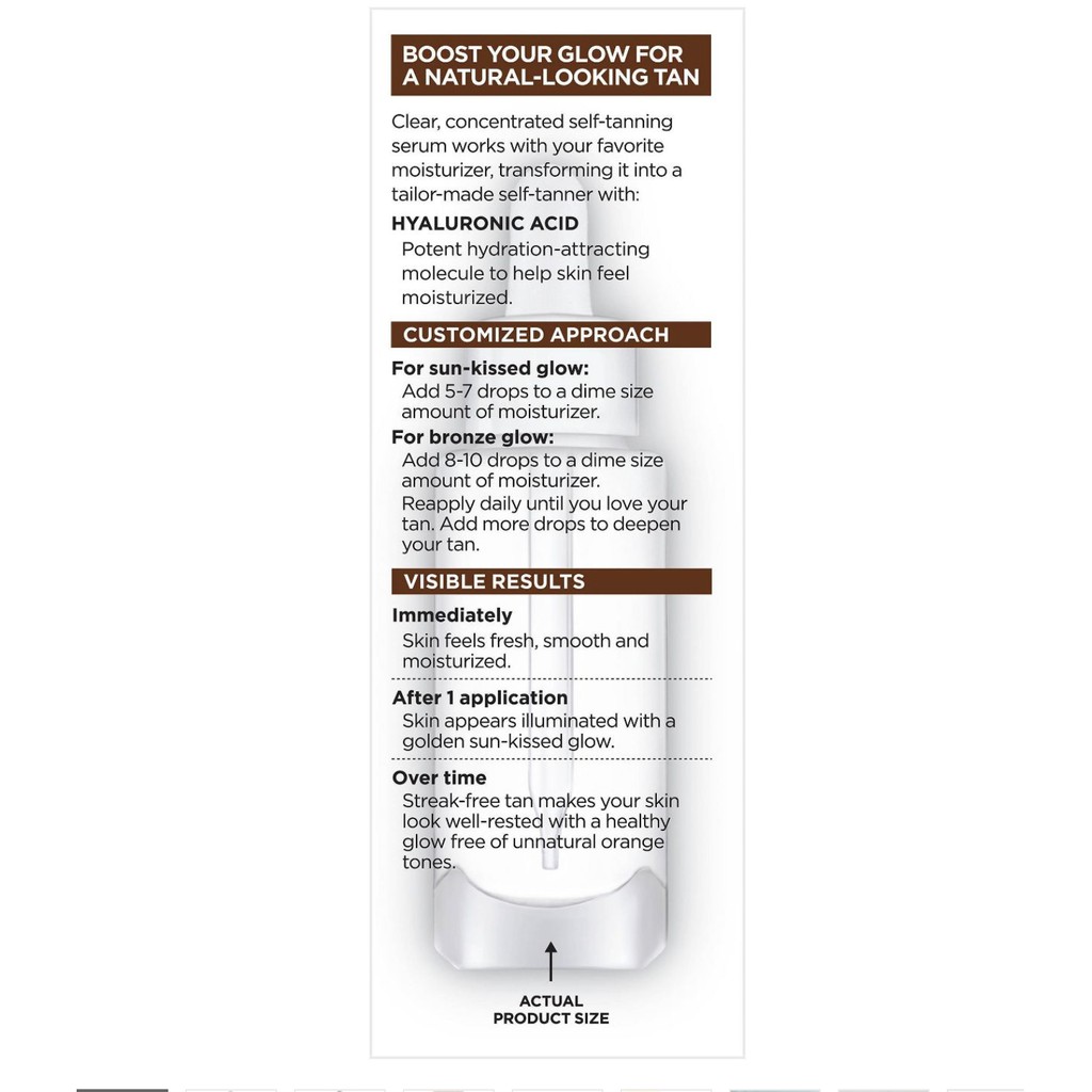 LOreal Paris Sublime Bronze Self-Tanning Facial Drops Fragrance-Free ...