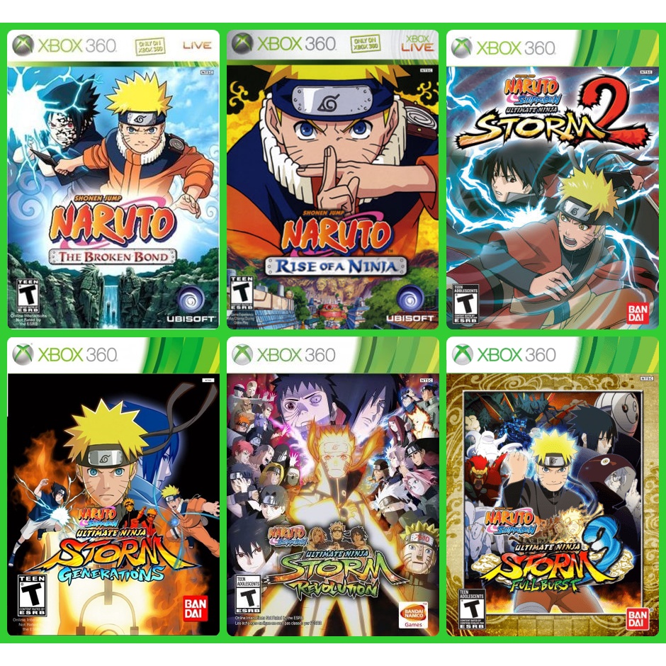 แผ่นเกม Xbox 360 Naruto Shippuden Ultimate Ninja Storm ทุกภาค นารูโตะ ...