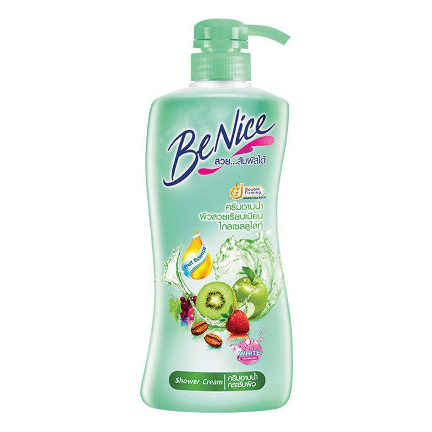 BENICE บีไนซ์ ครีมอาบน้ำ เซลลูไลท์ โพรเทคชั่น หัวปั๊ม สีเขียว 450 มล. ...
