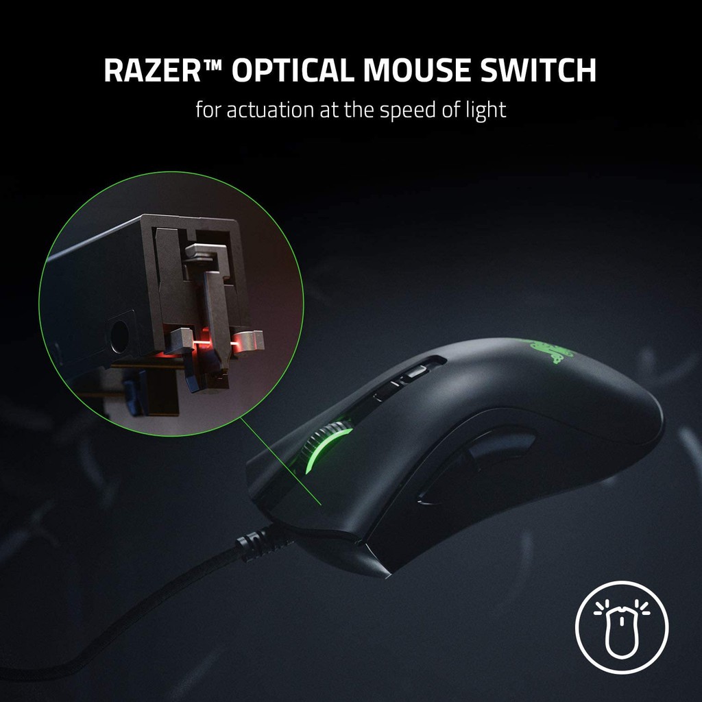 Razer DeathAdder V2 Gaming Mouse ประกันศูนย์ 2ปี ของแท้ เมาส์เล่นเกม ...