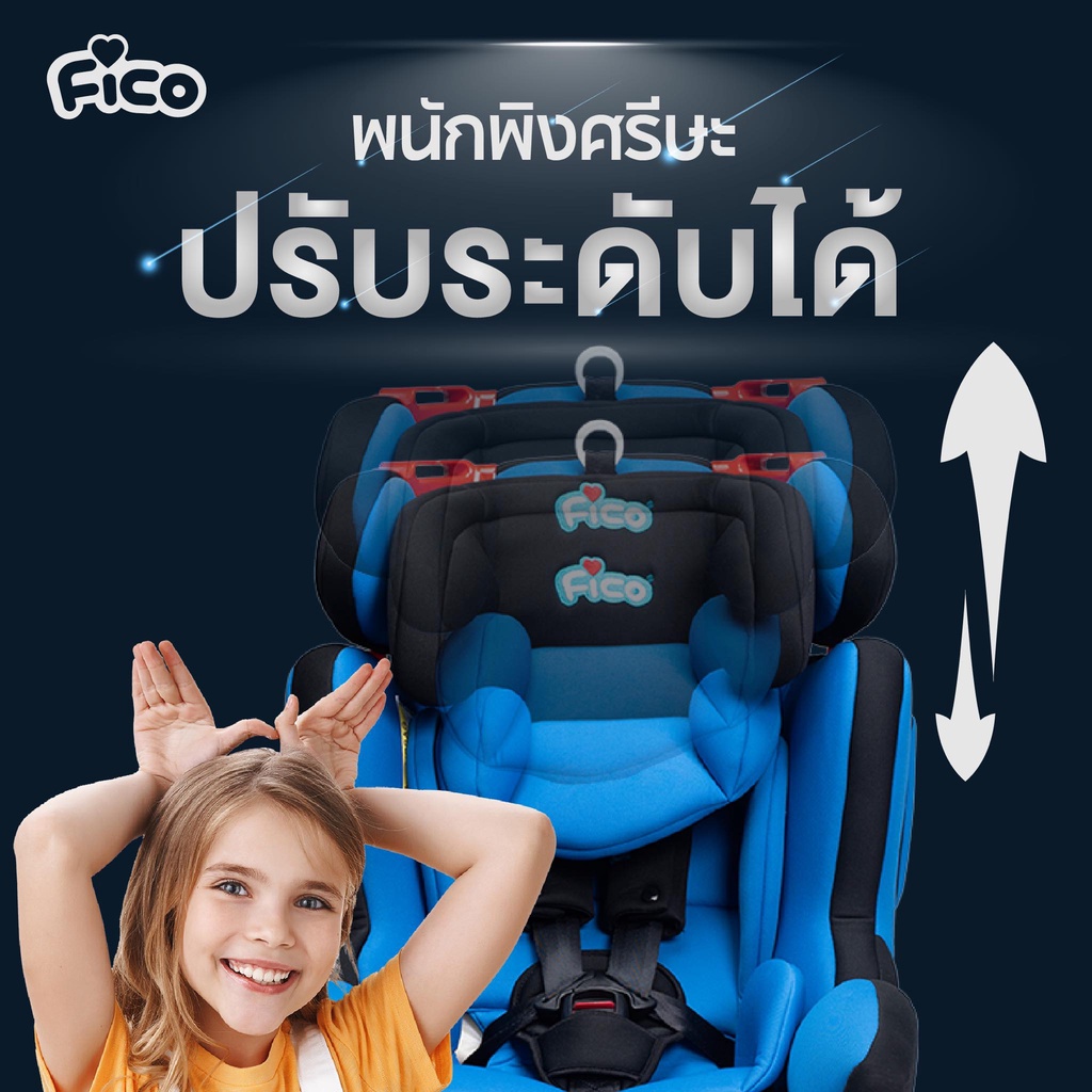 Fico คาร์ซีทสำหรับแรกเกิด-12 ปี GE-X30 ใหม่ล่าสุด เบาะกว้างนั่งสบาย ใส่โค้ด 2022MALL88 ลดเพิ่ม10 ...