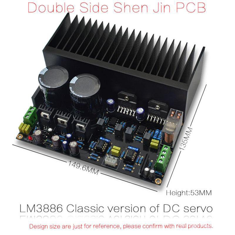 Lm3886สเตอริโอสูงเครื่องขยายเสียง Board Op07 Dc Servo อิสระ5534เครื่อง ...