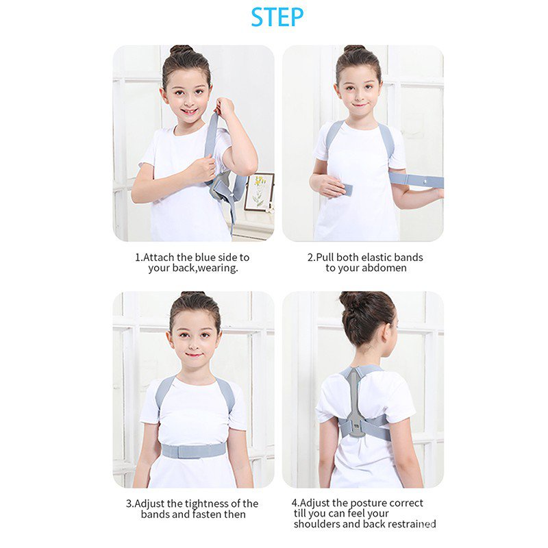 Adjustable Children Posture Corrector Back Support Belt Orthosis ...