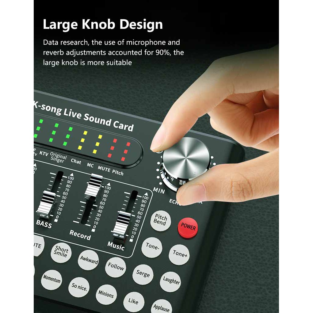 F007 Live Sound Card Mobile Phone Computer K Song Universal Bluetooth ...