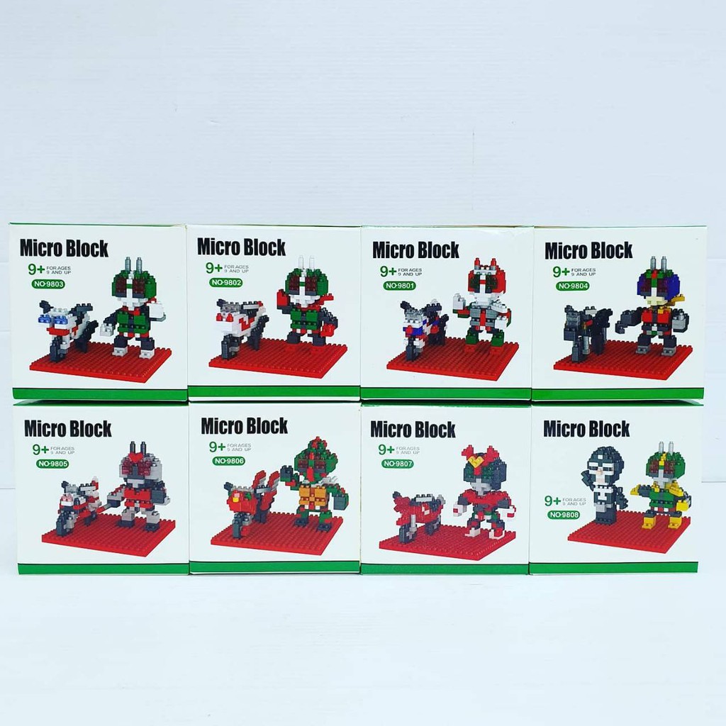 SUPER HOT !! Nano Lego Masked Rider Small Mini Miniature Hero Series ...