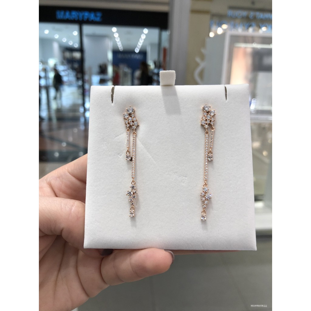 Counter Swarovski Night Sky ต่างหูรูปดาวท้องฟ้า5486635ต่างหูกระดุมเงินส ...