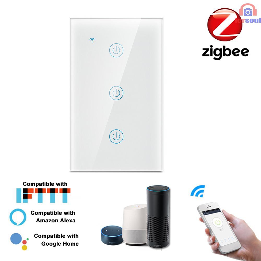 zigbee สวิทช์ไฟอัจฉริยะควบคุมด้วยเสียง alexa - lorsoul1.th - ThaiPick